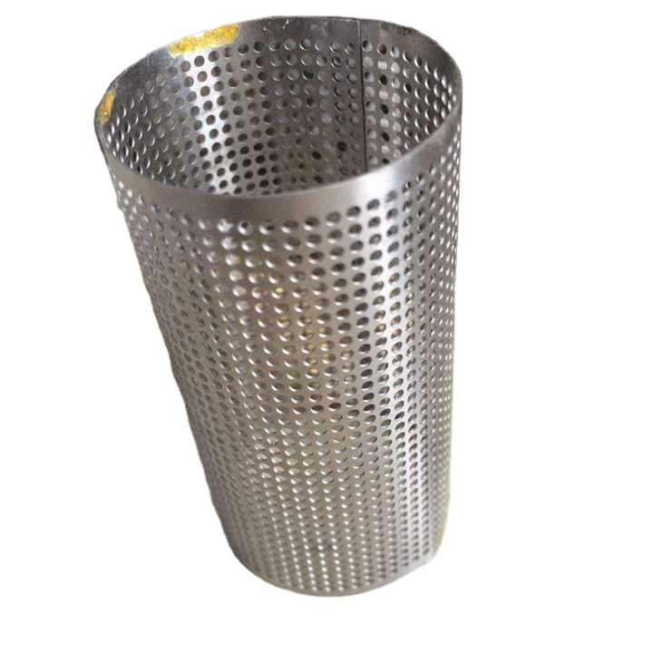 Stainless Steel Perforated Metal Mesh Tube Round Cylinder Screen Wire ...