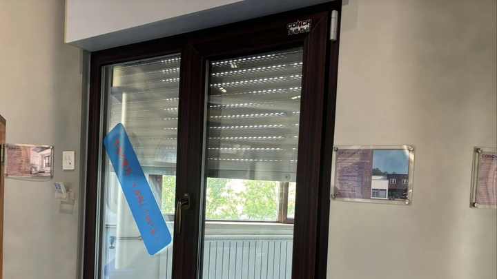 Remote Control Roller Shutter Windows Upvc Triple Glass Casement Doors ...