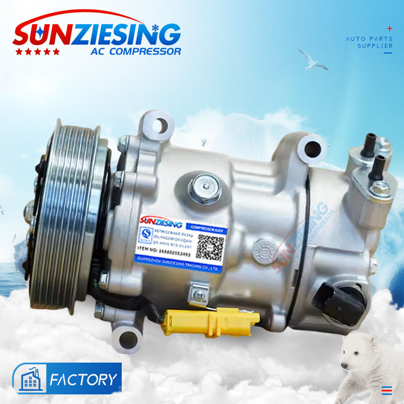 For Peugeot Ac Compressor Peugeot 207 307 308 508 PARTNER C3 C4 C5 DS3 ...