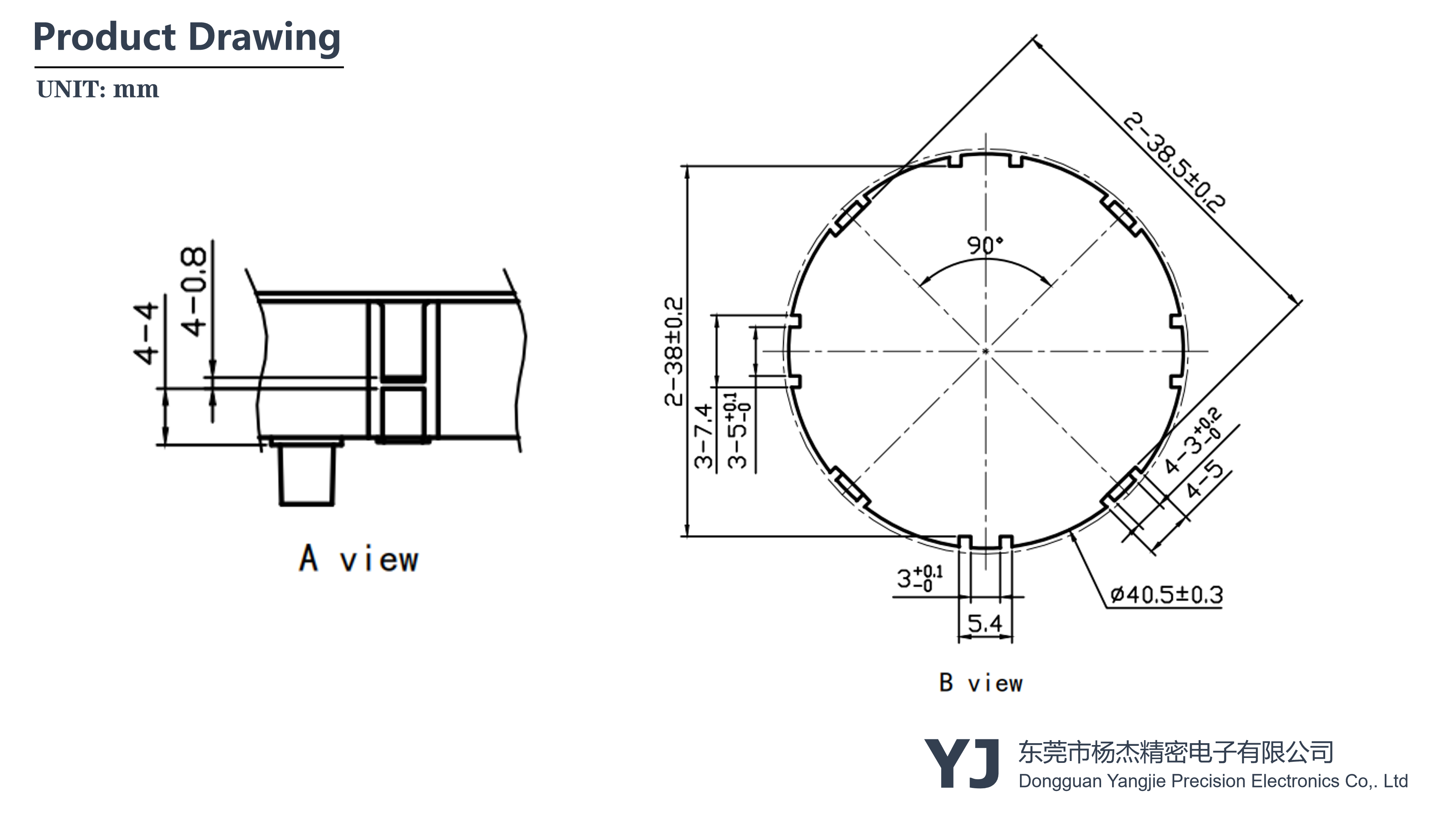 YJ EC56 hollow shaft encoder 56mm 360-degree pulse thin incremental ...