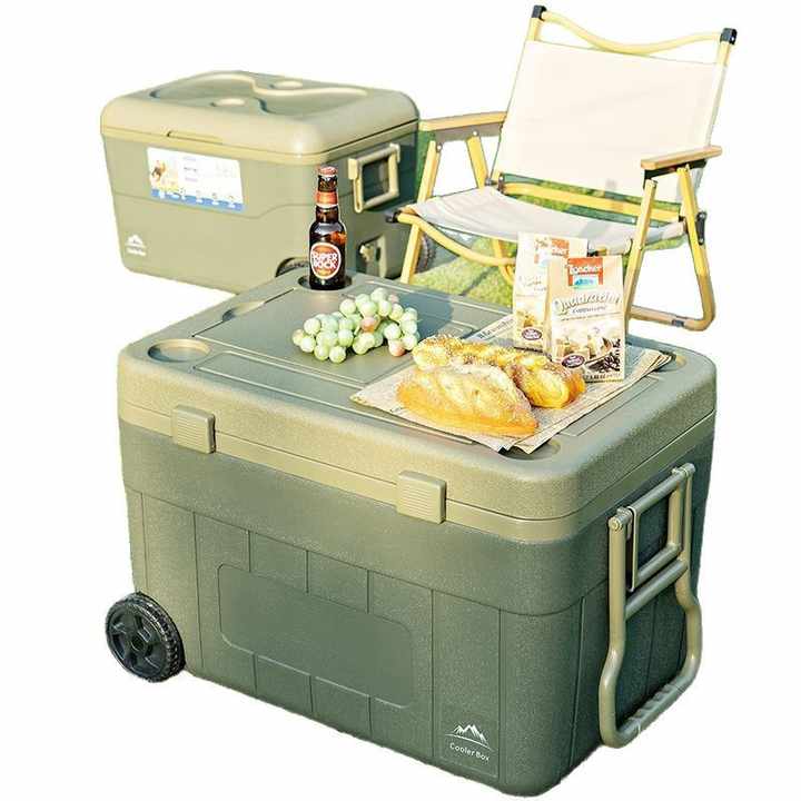 Commercial Small Cooler Box with Insulated Wheels Outdoor Camping Style ...