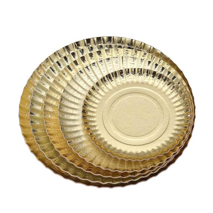 Disposable Gold Cake Trays - Perfect for Weddings & Events