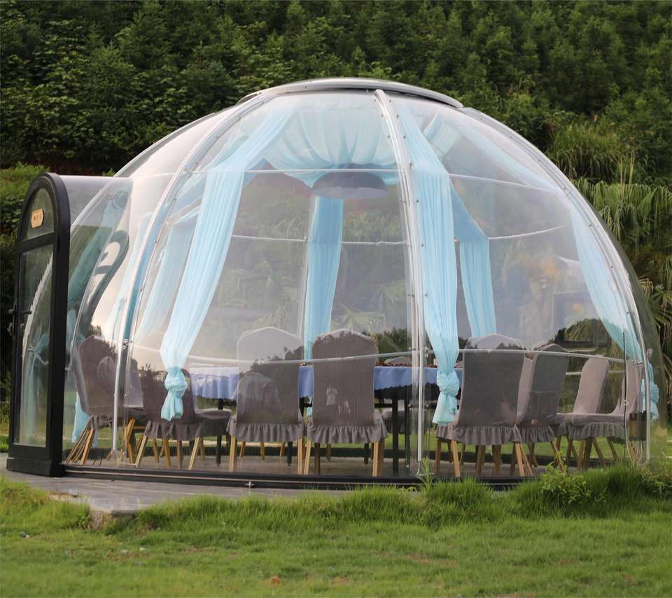 Transparent Prefab Dome House Smart Star Room Movable Geodesic Dome ...