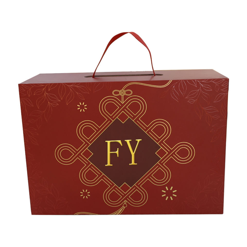 Factory Recyclable Magnetic Packaging Box with Handle Custom Logo Rigid ...