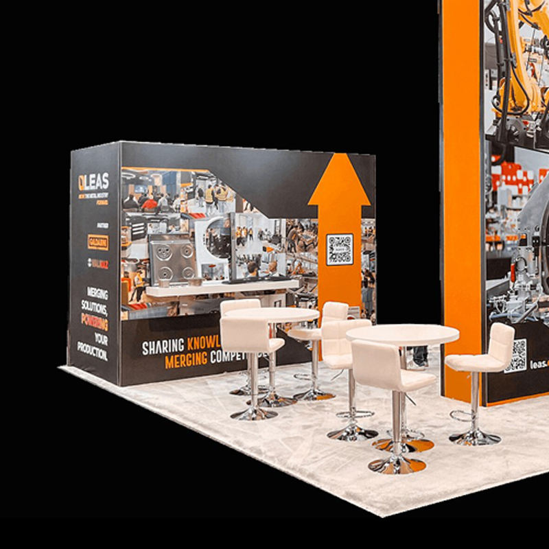 20x30 ft Modular Exhibition Booth Backlight Island Expo Booth Design ...