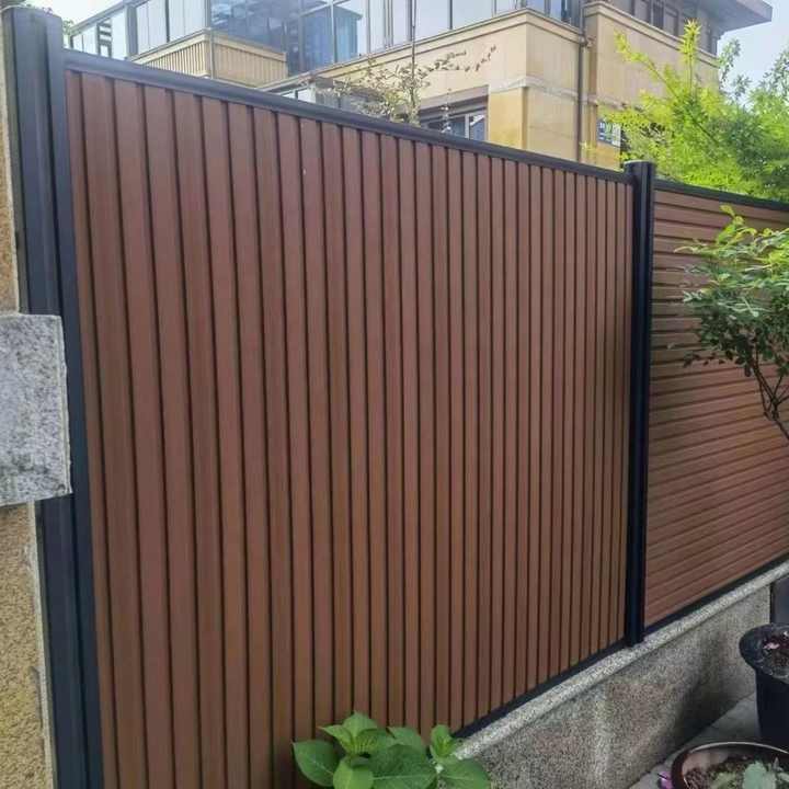 Fluted Wall Panels Fence Wpc Wood Composite Covering Siding for Garden ...