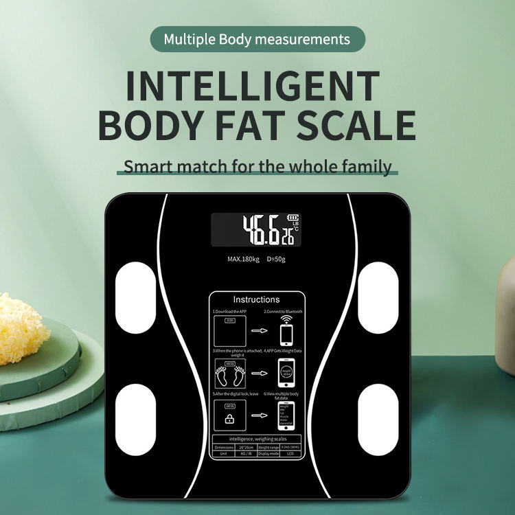 180kg Bathroom Floor Scale - Intelligent Weight Measurement