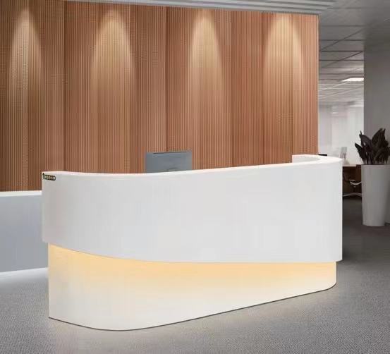 Modern Style Unique Design Customized Office Reception Counter Desk ...