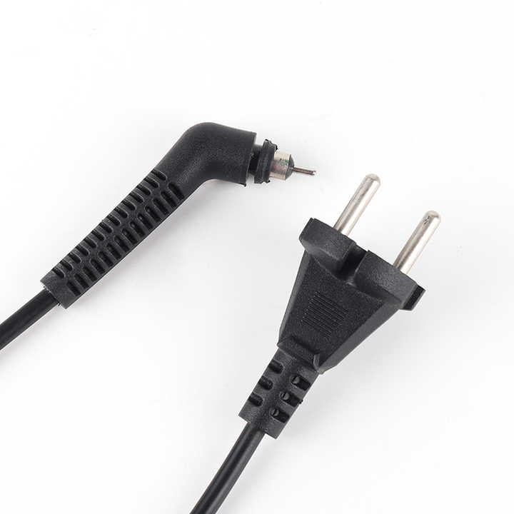 Custom European Standard 2 Pin EU Plug Straight Hair VDE Approved Power ...