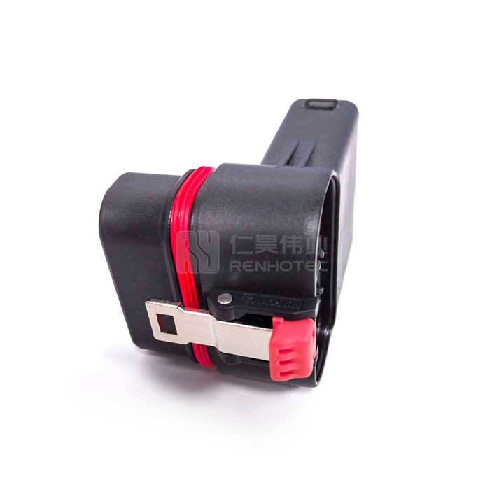 IP67 Hybrid Connector 2 Power + 8 signal Pins Right Angle Plug 100A ...