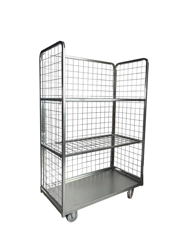 Galvanized Storage Cages with Wheels - Medium Duty Trolleys