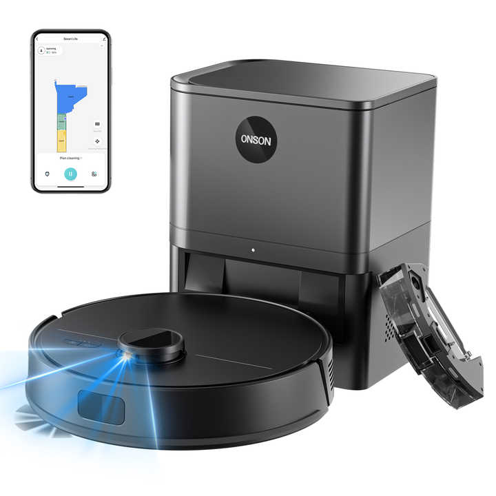 Intelligent Robot Vacuum Cleaner with Self-Emptying Dustbin