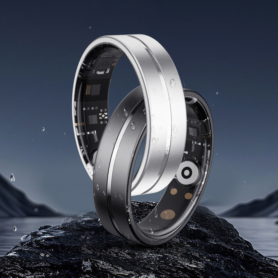 Factory Smart Ring Health Tracker with Blood Pressure HR Monitor 5ATM ...