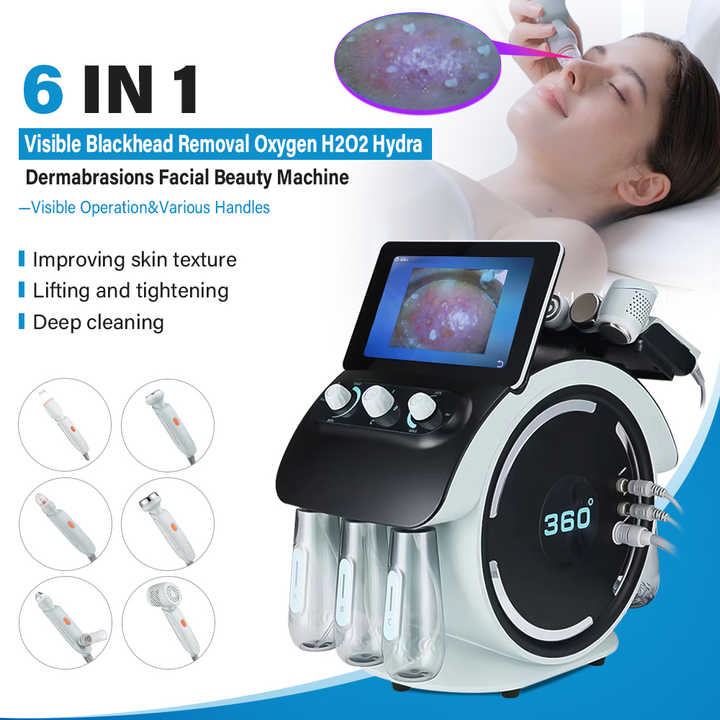 New Arrival 6 in 1 Visible Blackhead Removal Hydro Dermabrasion Skin ...