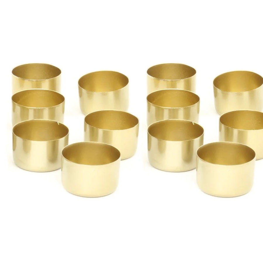 Custom Metal Tea Light Tins Empty Candle Wax Containers and Cups ...