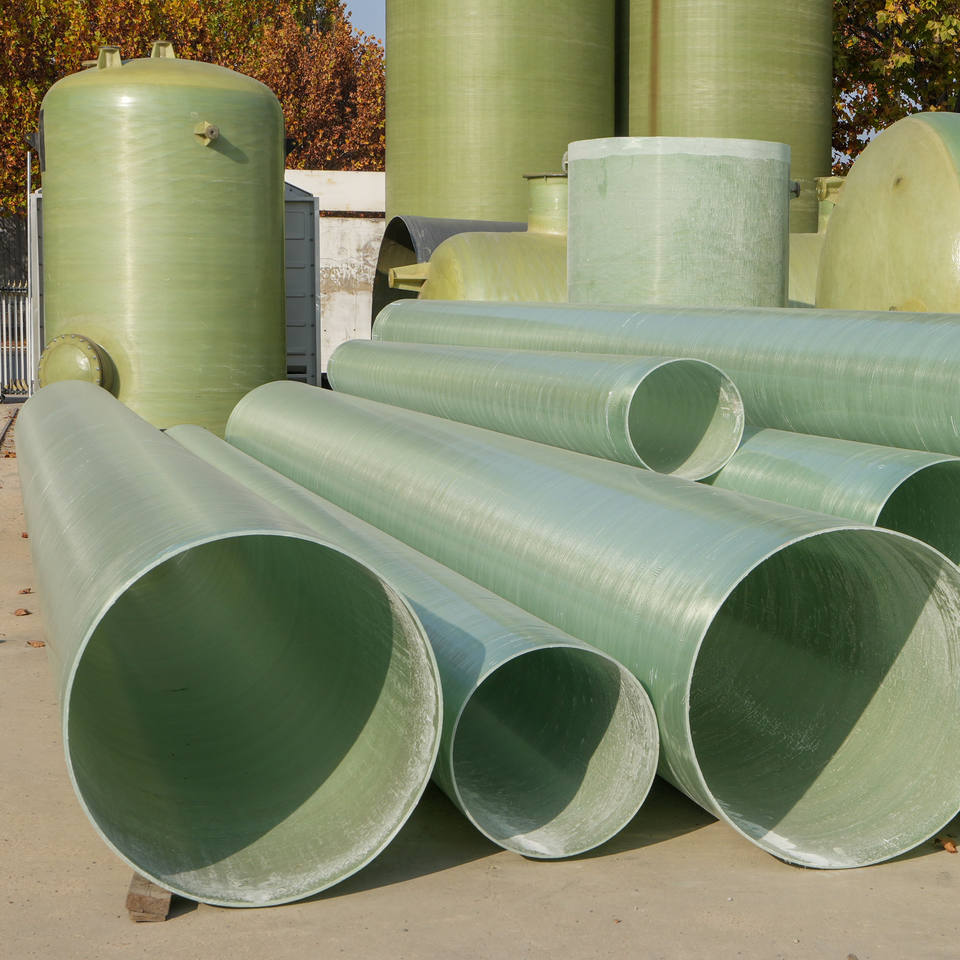 High-Strength FRP Fiberglass Sewage Pipes with Bending & Cutting ...