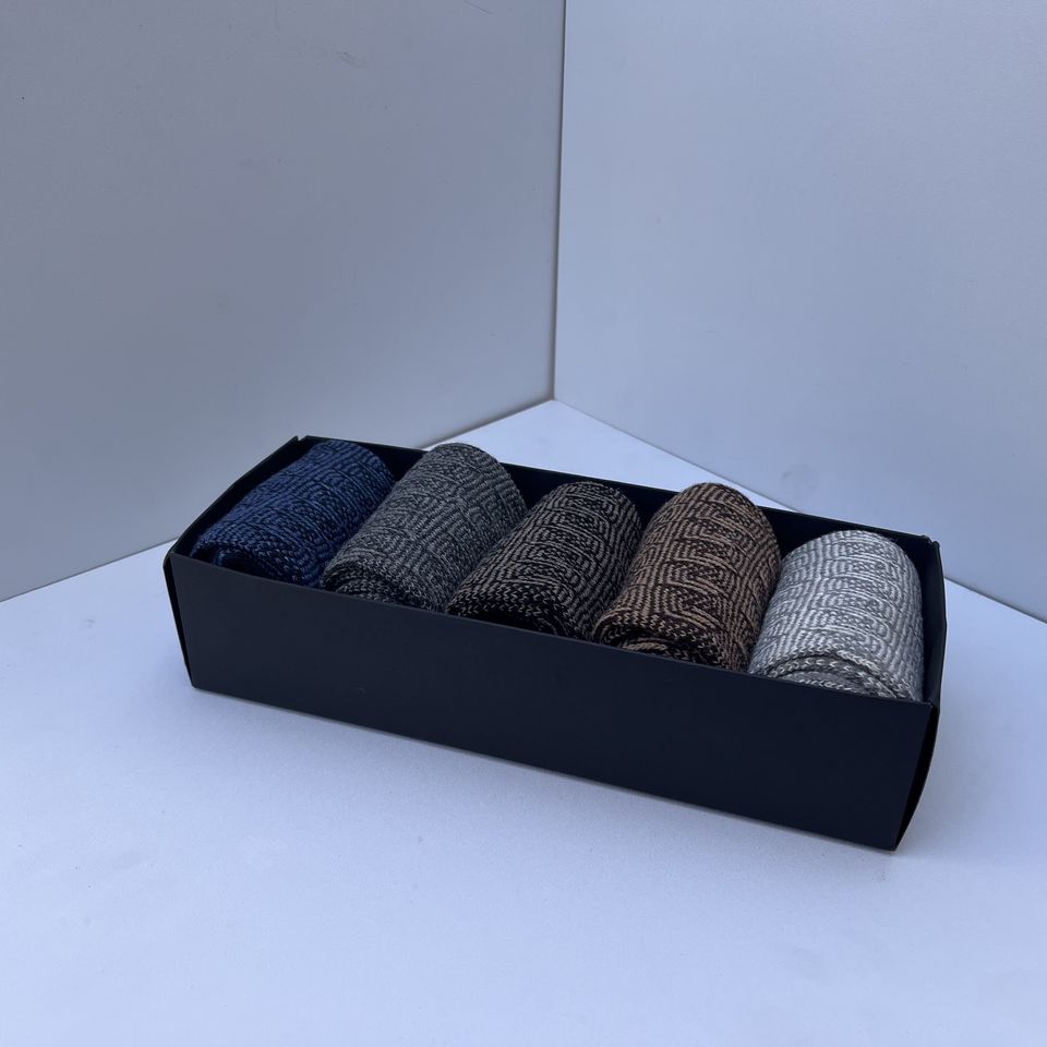 High Quality Cotton Gift Box 5 Pack Socks for Men