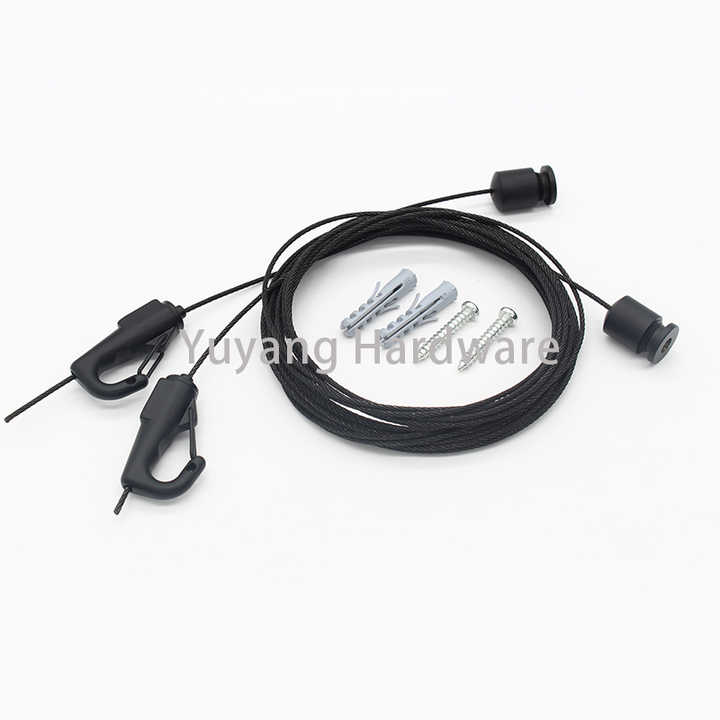 High End Customized Black Ceiling Hanging Wire Fixing with Hook Cable ...