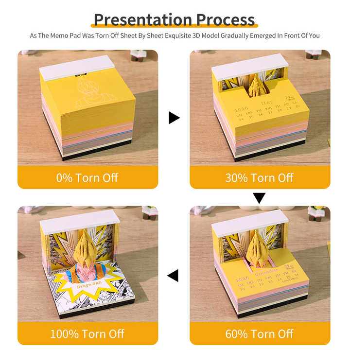 218 Layer Anime Collectible 3D Paper Sculpture Dragon Ball Super Saiyan ...