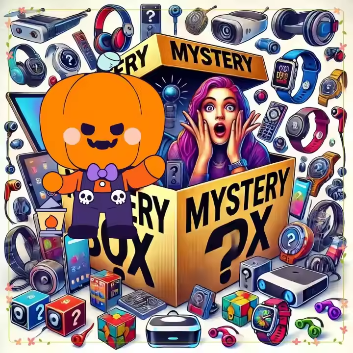 Mobile MysteryBox Blind Electronics 2025 Festival Novelty Gift Present 3C Lucky Mystery Box 100% ...