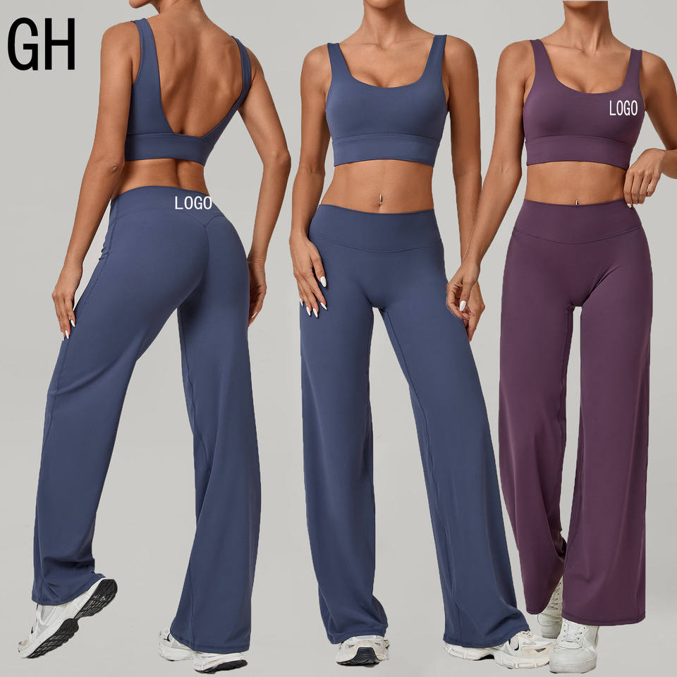 GH Women's Clothing Winter Activewear Open Back Yoga Bra Workout ...