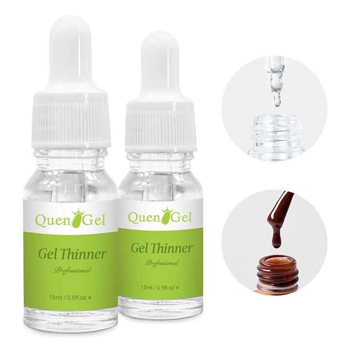 Quengel Gel Thinner - Perfect for Nail Art & Personal Use