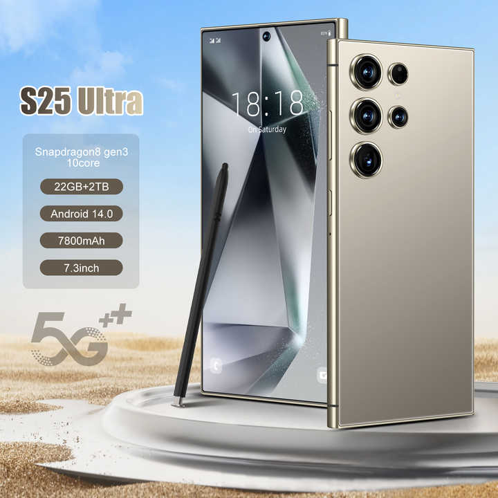 Nuevo teléfono inteligente S25 Ultra Original 5G con pantalla HD de 7,3 pulgadas 22GB + 2TB ...