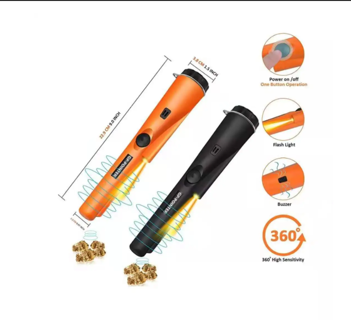 Professional Metal Detector Pointer Pinpoint Waterproof Handheld Metal ...