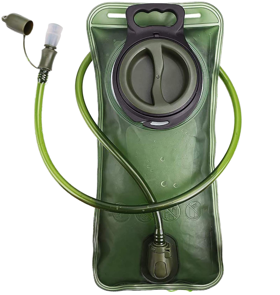 2L Leak-Proof PEVA Hydration Bladder Water Bottle Reservoir Waterproof ...
