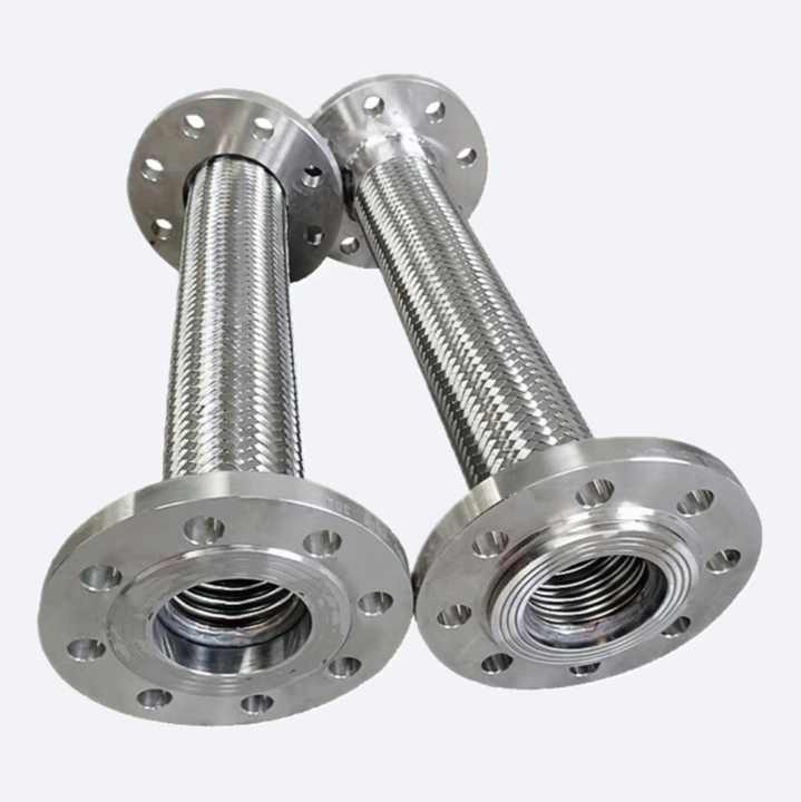 Stainless steel flange bellows SS304 braided metal hose steam hose high temperature pressure ...