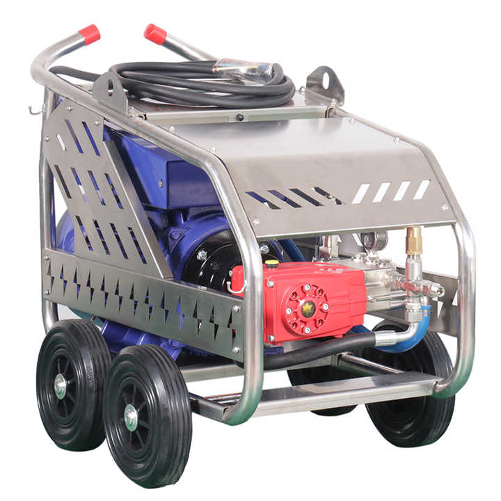 ESC2250 High Pressure 500bar Washer New 220v Plunger Pump for Cold Water Cleaning in Shipyard ...