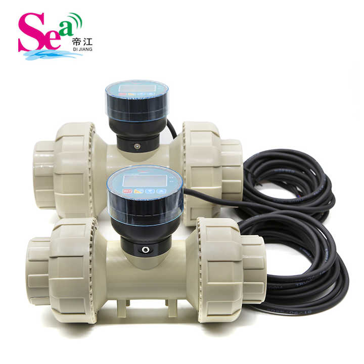 Intelligent DN40 DN50 Flow Meter with LCD Digital Display RS485 Modbus Output Paddle Wheel ...