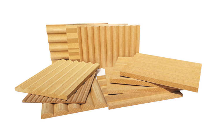 Fluted MDF Board - 3D Carved Wall Panels for Modern Decor