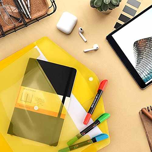 Horizontal Plastic Envelope Document Bags Snap Button Plastic Folder ...
