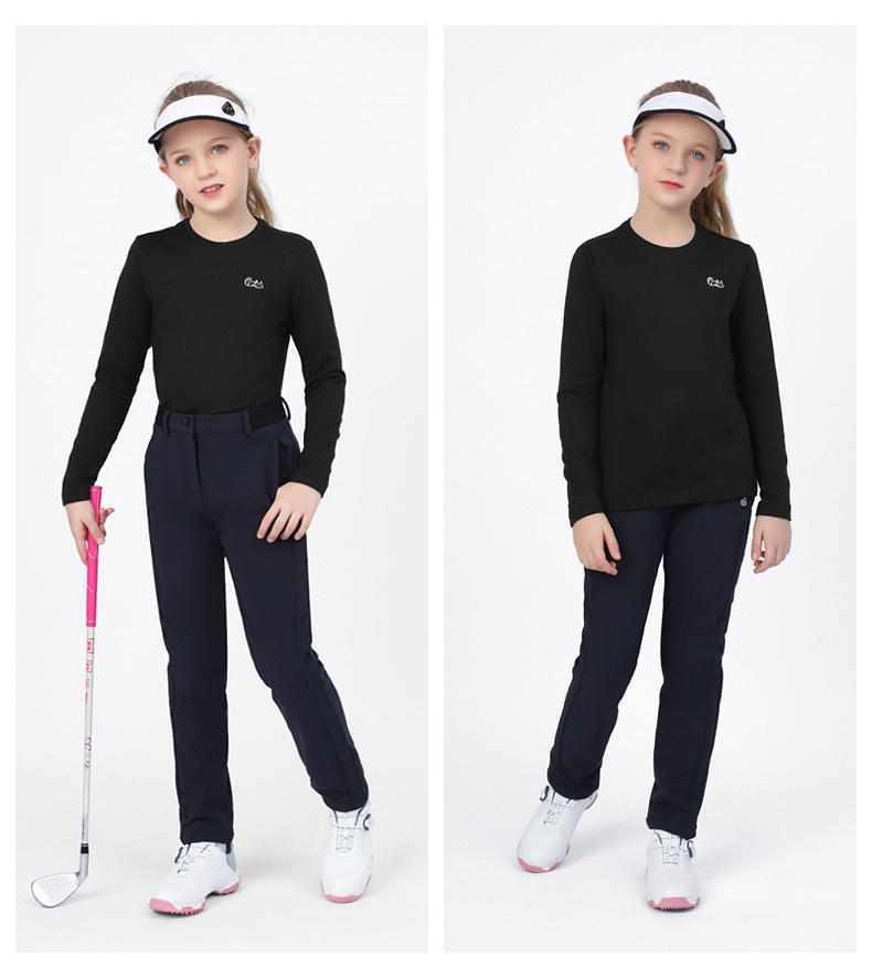 PGM KIDS YF416 wholesale long sleeved branded golf shirts polyester ...