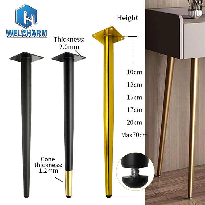 Modern Luxury Gold Metal Sofa Legs for Living Room and Apartment ...