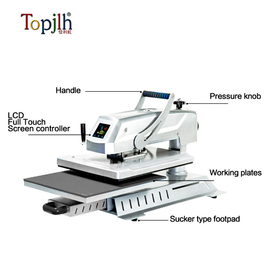 Topjlh Sublimation Swing Away Heat Press Machine High Quality Flat ...