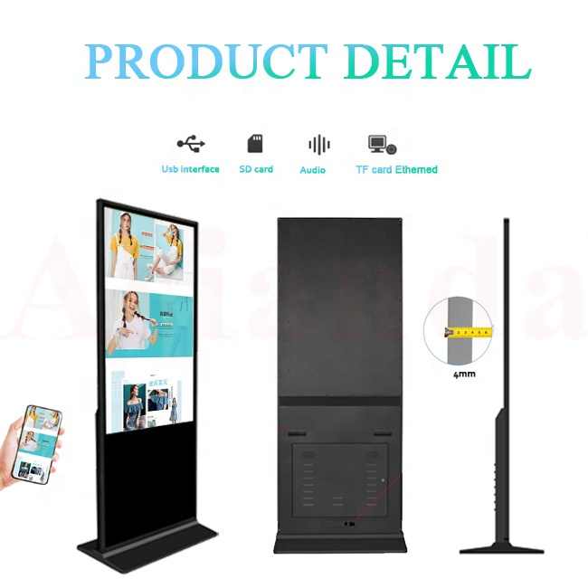 Indoor LCD Panel Display Mall Restaurant Advertising Player Network ...