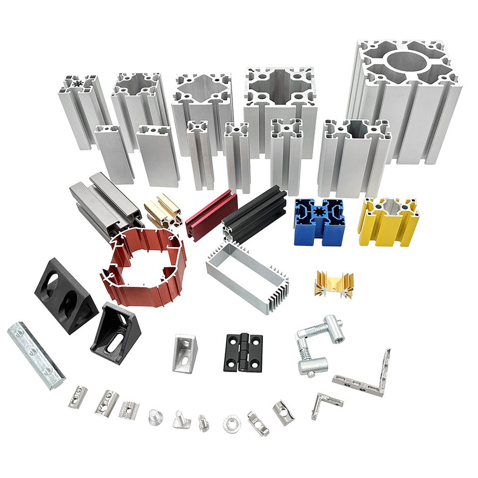 Industrial 8080 6063 Alloy Aluminum Profile 80x80 Frame 8mm Grooves T ...