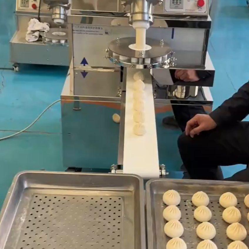 Multi-function Restaurant Use Dumpling & Baozi Making Automatic High Efficiency Steam Bun ...