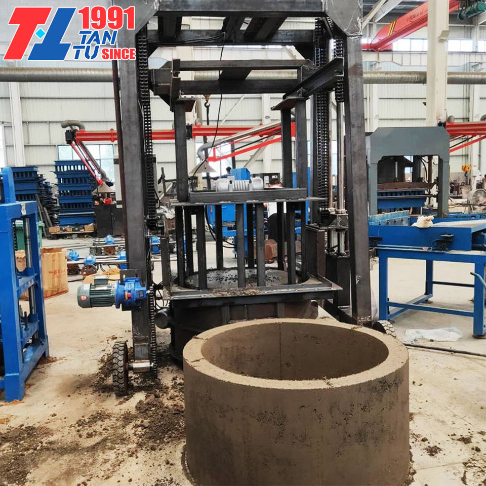 Mobile Concrete Drainage Pipe Manhole Ring Box Culvert Production ...