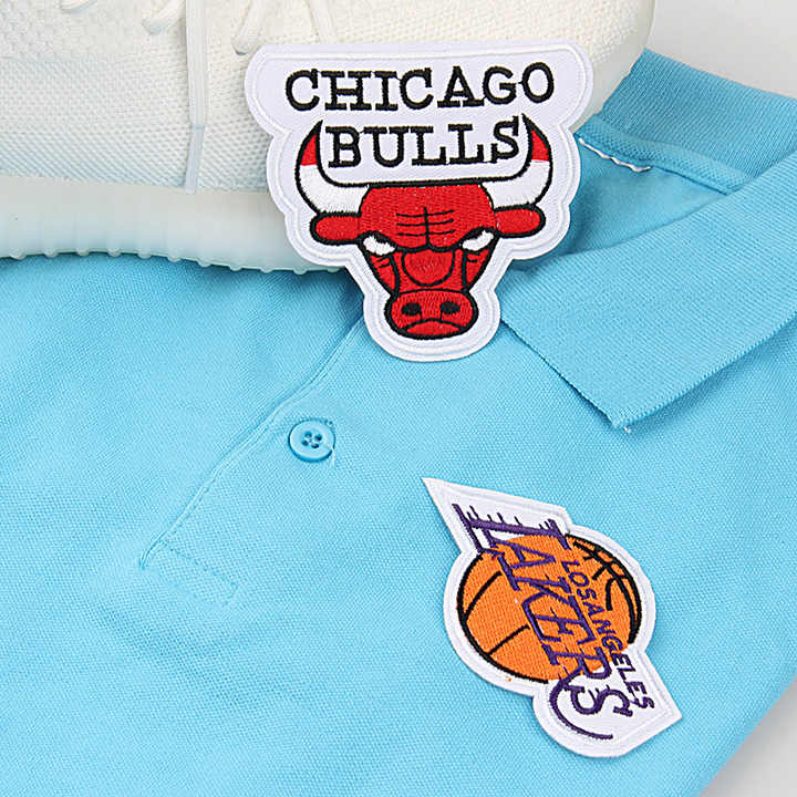 Basketball Team LOGO Tag Embroidery Patch New Sports Team logo Iron on ...