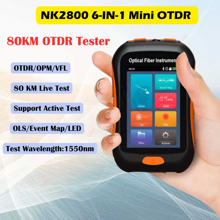 Optical Time Domain Reflectormeter NK2800 Mini 3.5 Inch OTDR 1550Nm ...