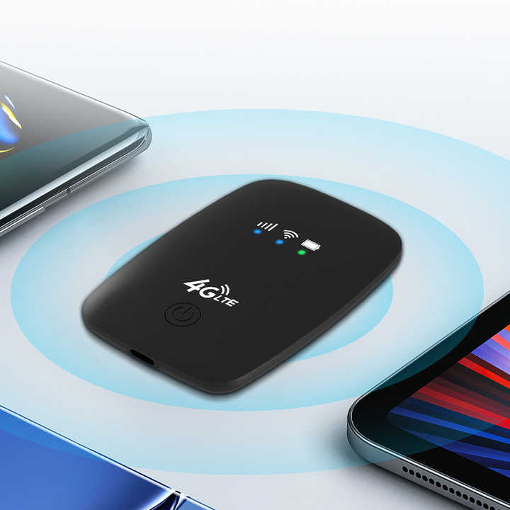 2100mah Wireless Mobile Mifi 4G LTE Sim Card Slot 300mbps Max LAN Data ...