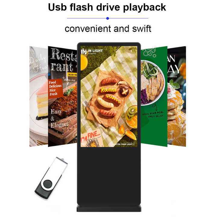 85 Inch 4K UHD LCD Advertising Display - IP65 Rated for Outdoor