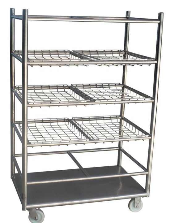 304 Stainless Steel Meat Hanging Trolley - Durable & Versatile