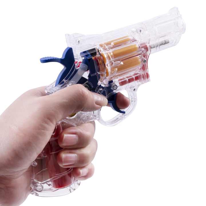 357 ZP5 Revolver Shell Ejecting Soft Bullet Pistol Gun Toy Transparent ...