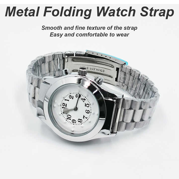 Braille Touch Dial Talking Tactile Braille Watch for the Blind or Elderly