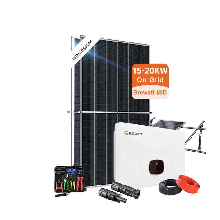 Wingosolar Home Use on Grid Solar System Growatt Split Phase Hybrid ...