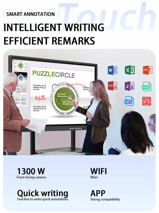 Smartboards 80-Inch Verplaatabaar Multi-Touch LCD Display Interactive ...